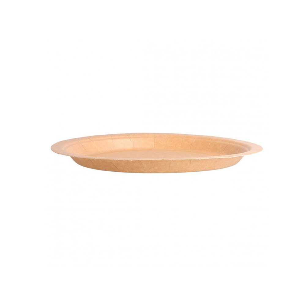 Kraft Paper Plate 180mm Diameter ECO