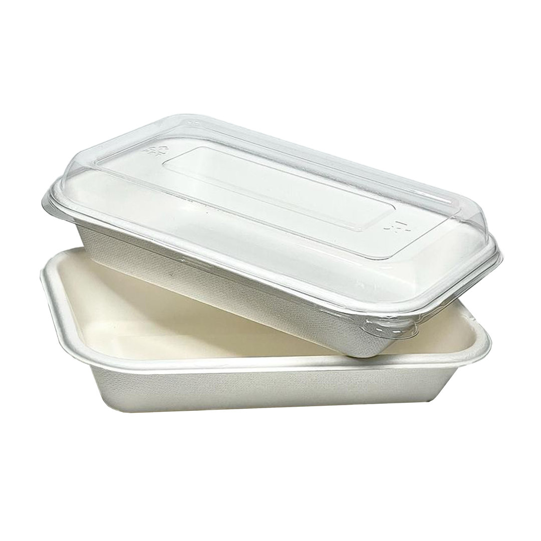 Bio Rectangular Salad Bowl 720ml- Biodegradable